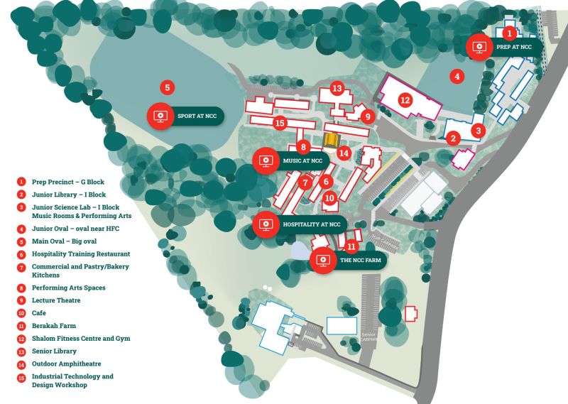 Campus Map - NCC Onboarding